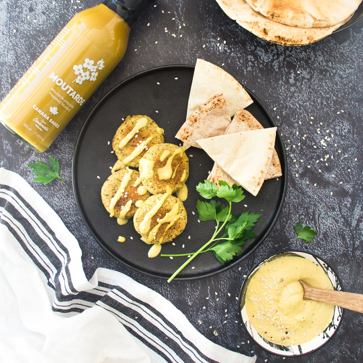 Falafels express, sauce tahini et moutarde – Canada Sauce